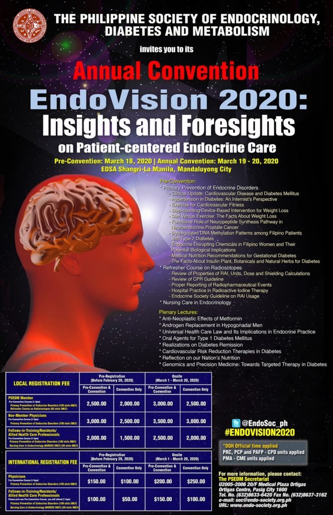 2020 PCEDM Annual Convention - Philippine College of Endocrinology ...
